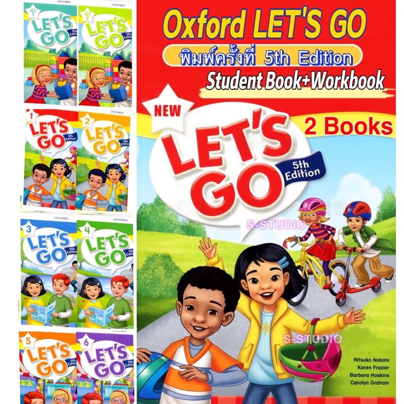 Let's Go (Begin-6)Student Book+Workbook+audio+video 5th Editionหนังสือภาษาอังกฤษสําหรับเด็ก ...
