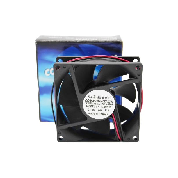 FP-108D/DC, FP-108AX S1BW พัดลมระบายความร้อน 3″ ทรงสี่เหลี่ยม 80*80*25 ...