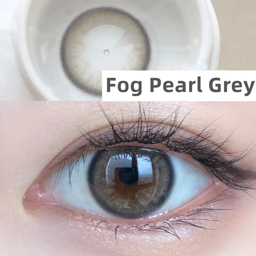 【New】Midroo คอนแทคเลนส์สีคอนแทก สียอดนิยม Fog Pearl Grey-14.0mm ...