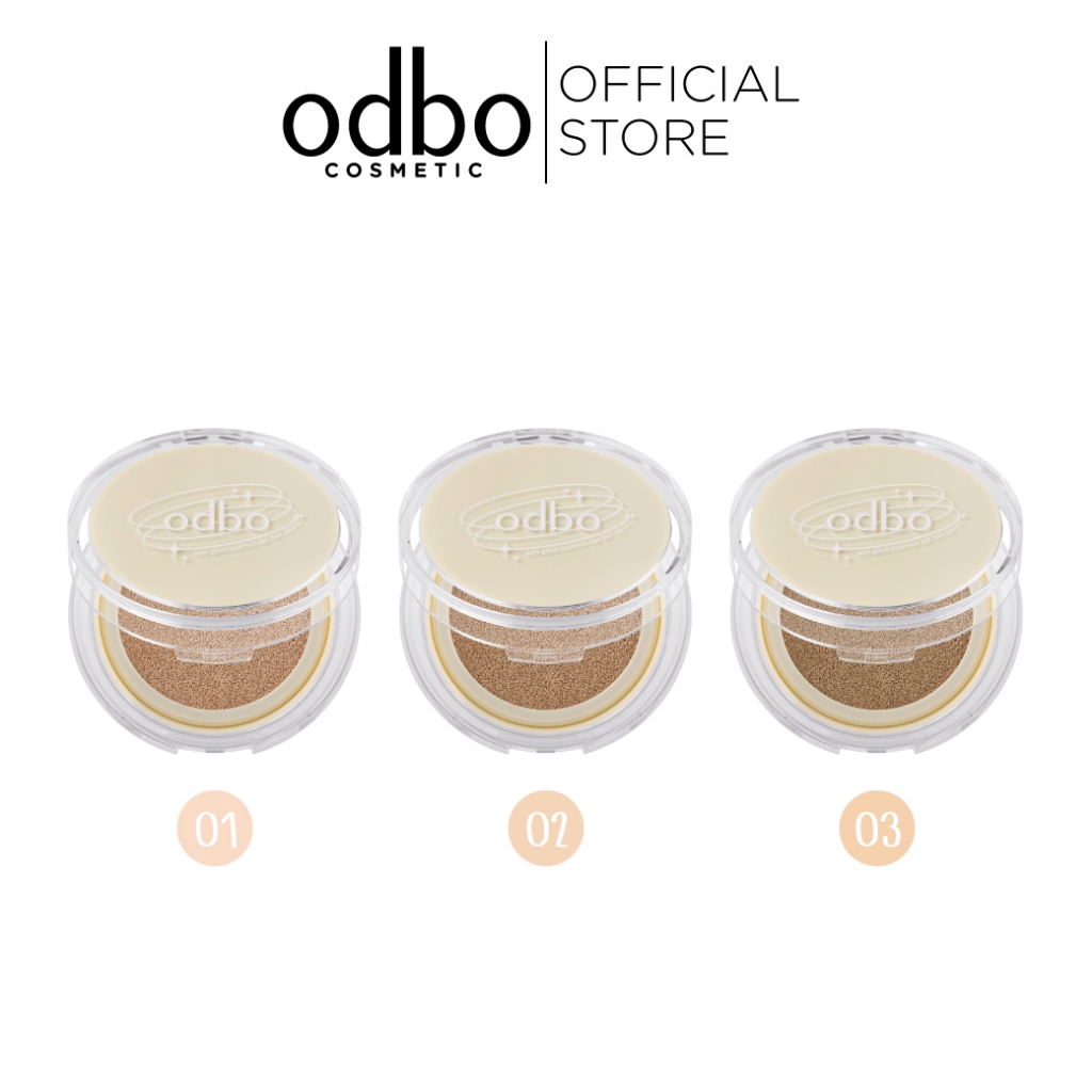 ODBO SOFT GLOW CUSHION SPF50+ PA+++ OD6003 #คุชชั่นซอฟท์โกลว์ เฉดผิวคนไทย | Shopee Thailand