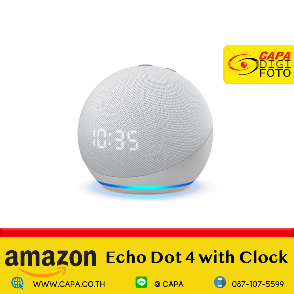 Amazon Echo Dot 4 with Clock ลำโพงอัจฉริยะ | Shopee Thailand
