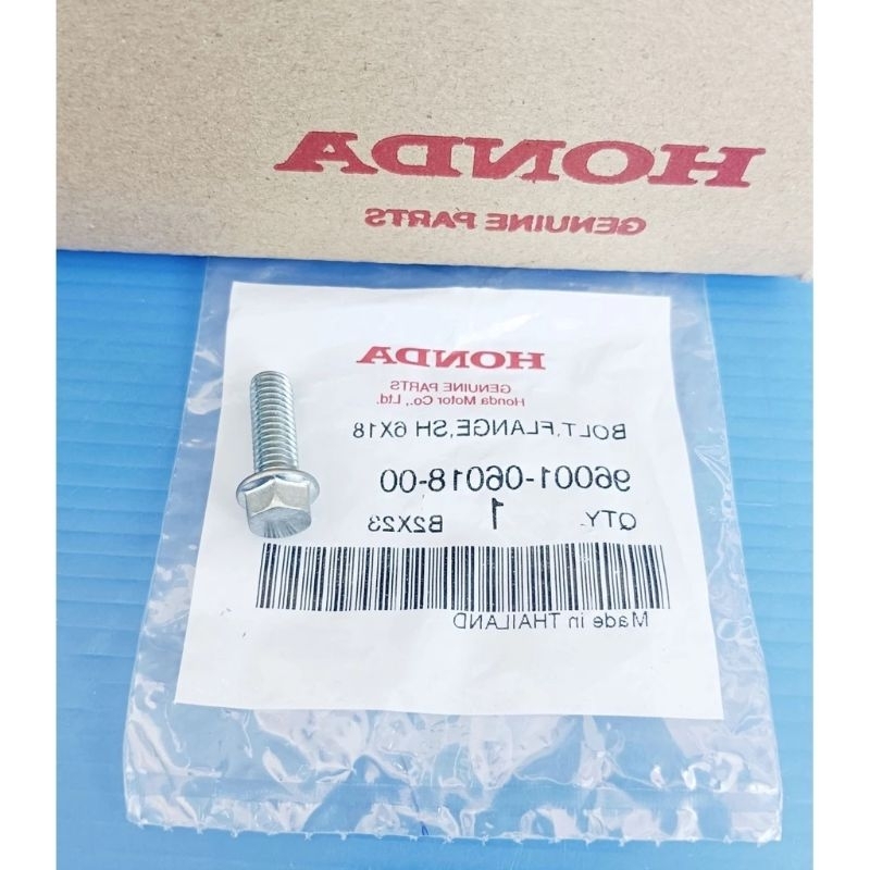 96001-06018-00โบลต์หน้าแปลน, 6x18 Honda อะไหล่แท้ศูนย์ | Shopee Thailand