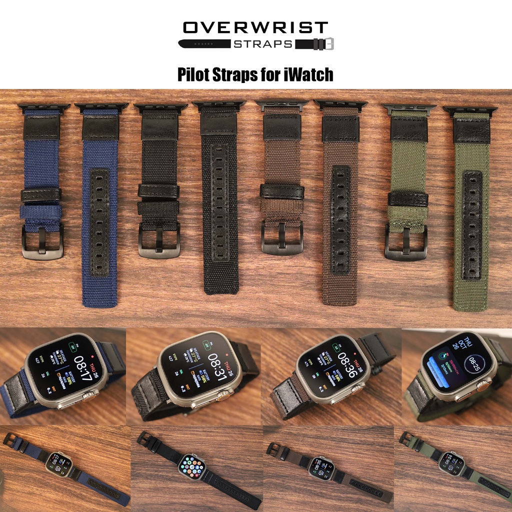 สายนาฬิกา รุ่น Pilot Style สำหรับ Apple Watch ทุก Series | Shopee Thailand