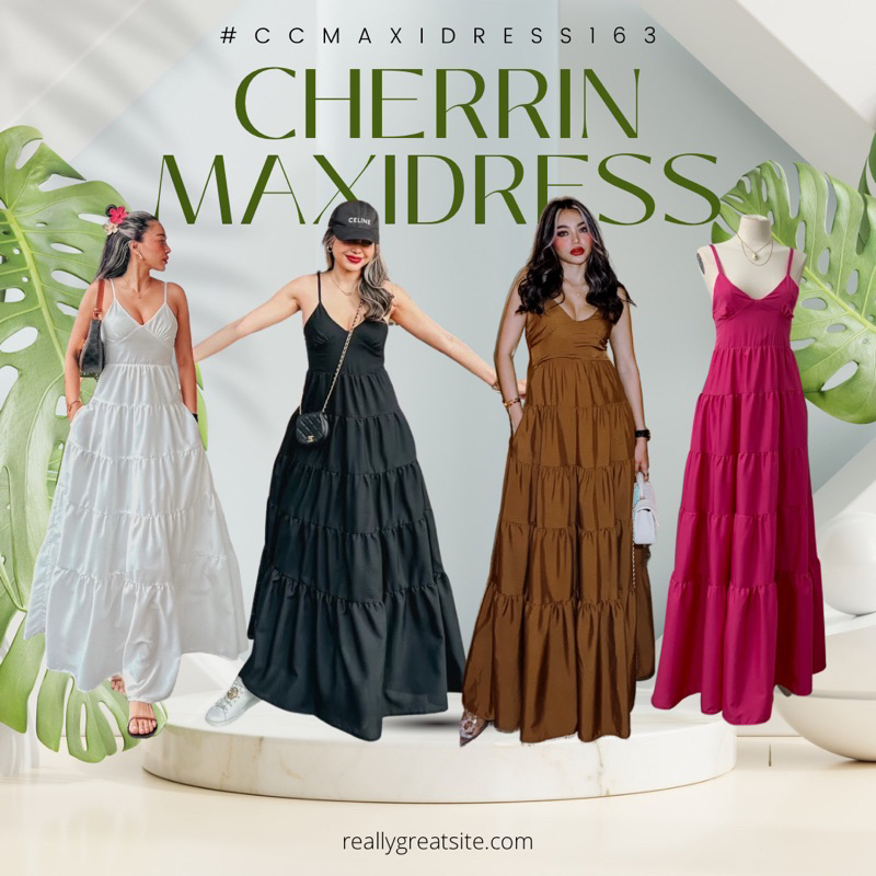 Cherrin Maxidress [พร้อมส่ง] | Shopee Thailand