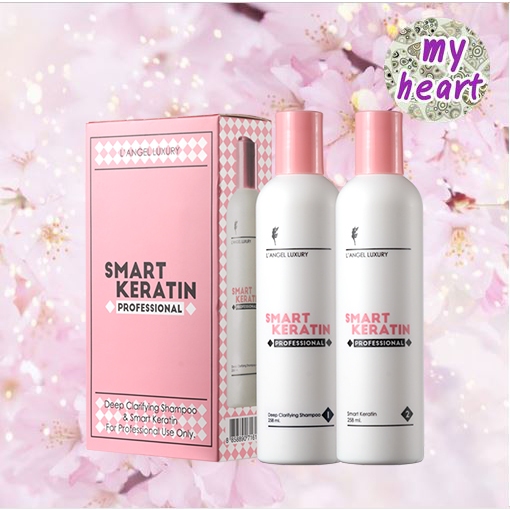 L'ANGEL Smart Keratin 2x258 ml แอลแองเจล ลัคซ์ชูรีย์ สมาร์ท เคราติน ...