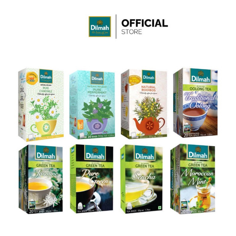 Dilmah tea bags camomile caffeine free / earl grey /english breakfast /premium tea /jasmine tea ...