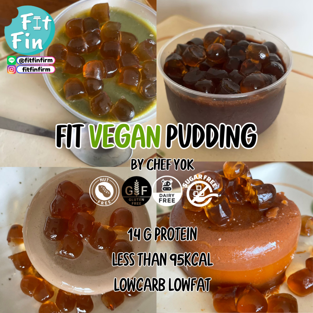 fit vegan pudding 14g protein gluten free dairy free nut free sugarfree ...