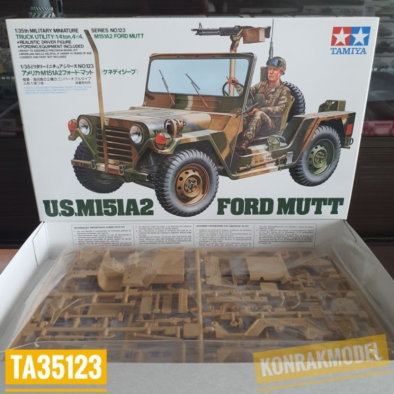 TAMIYA 35123 US M151A2 FORD MUTT [1/35] | Shopee Thailand
