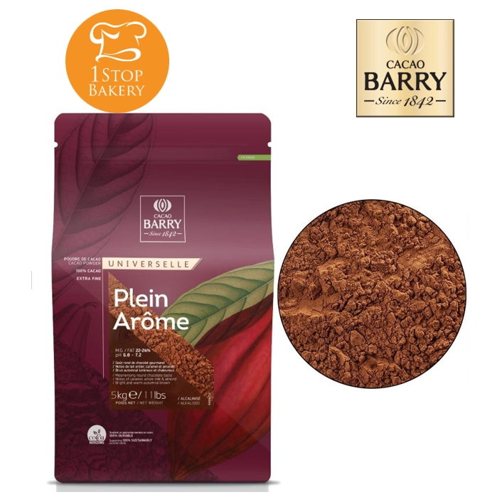 Cacao Barry Cocoa Powders Plein Arome No.2 Size 5 kg. / ผงโกโก้ เบอร์ 2 ...
