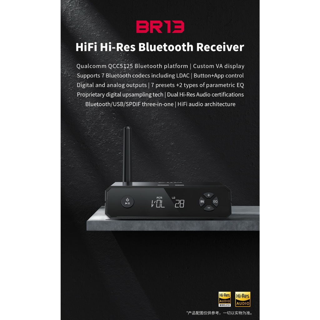 (ประกันศูนย์ไทย) FiiO BR13 ตัวรับสัญญาณ Bluetooth ความละเอียดสูง รองรับ ...