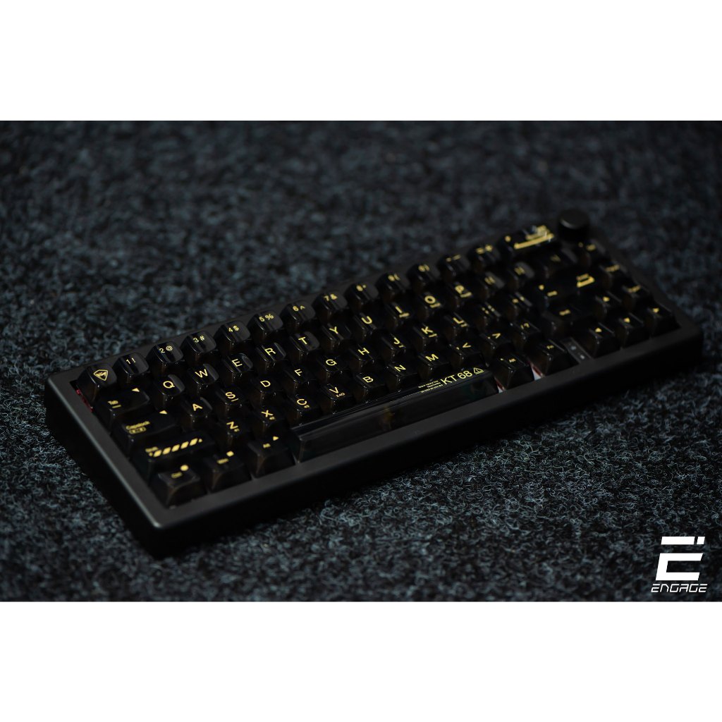 Keyboard ESC66 Knob + Keycab kt68 + Switch : Hourun KTT [Thocky] บลูทูธ ...
