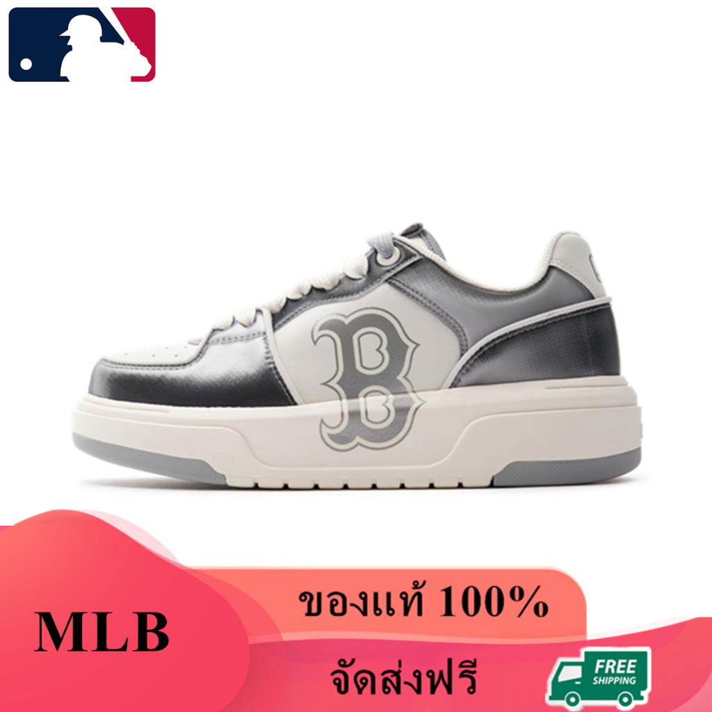 ของแท้ 100% MLB Chunky Boston Red Sox Silver 3ASXCLH3N-43GRS Sneaker ...
