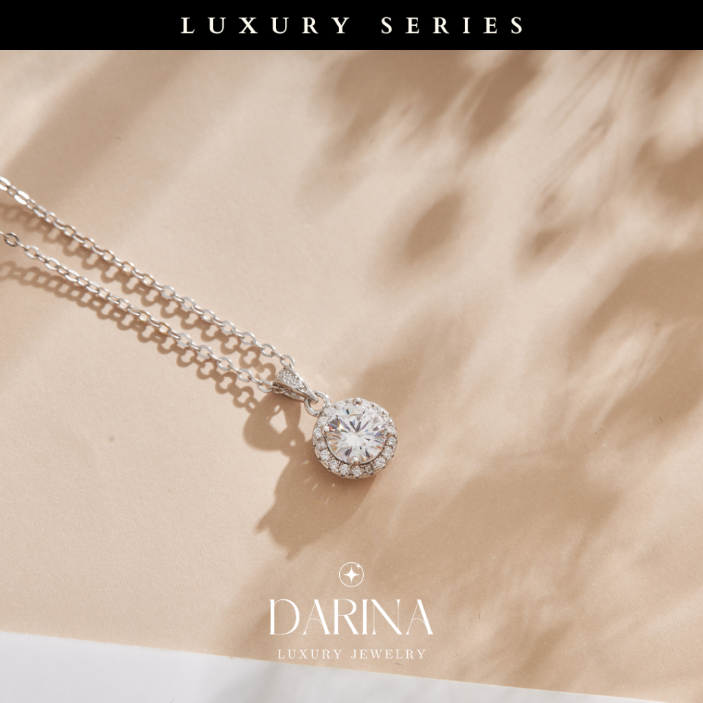 [Luxury Series] Tiana Necklace LXN0003 สร้อยคอเงินแท้ S925 ผิวแพ้ง่ายใส่ได้ Darina Jewelry พร้อม ...