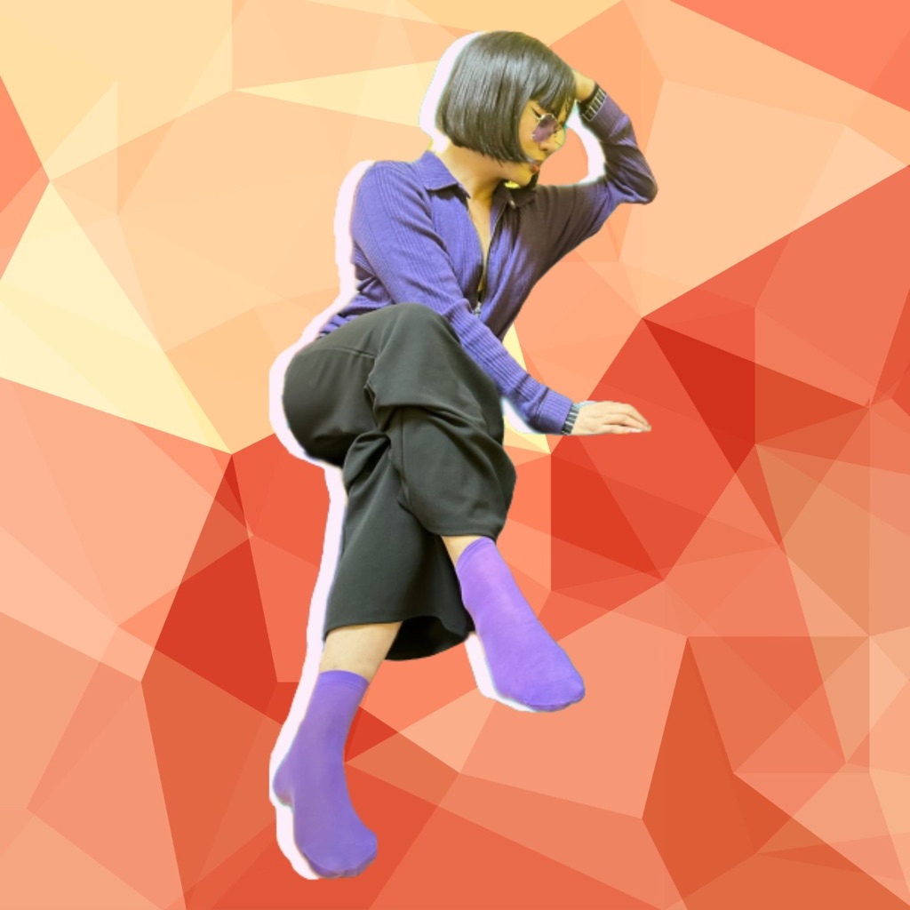 CHERILON เชอรีล่อน ถุงเท้า ถุงเท้าข้อสั้น ถุงเท้าแฟนซี สีสรรสดใส สีม่วง สีชมพู โปร่งบาง สบายเท้า ...