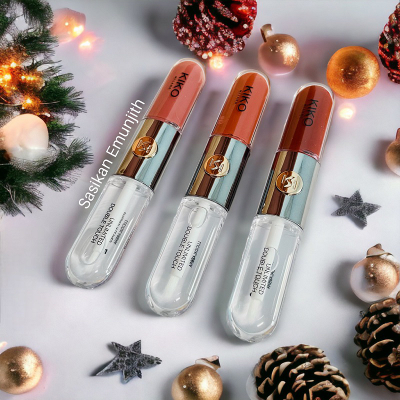 สีขายดี (103,126,128)KIKO Unlimited Double Touch Lipstick 6 ml.แยกเซ็ต ...