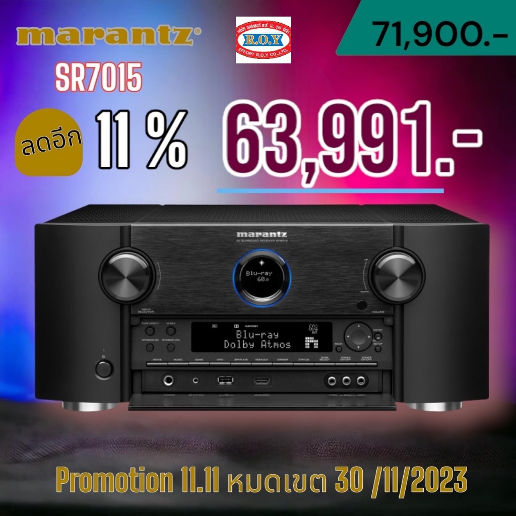 MARANTZ SR 7015 9.2ch. 8K AV Receiver with HEOS® Built-in and Voice ...