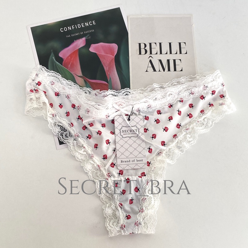 8160 NEW G-string,Tong จีสตริงลูกไม้ ผ้าลายน่ารัก สวยเซ็กซี่ ผ้าลื่นๆ ...