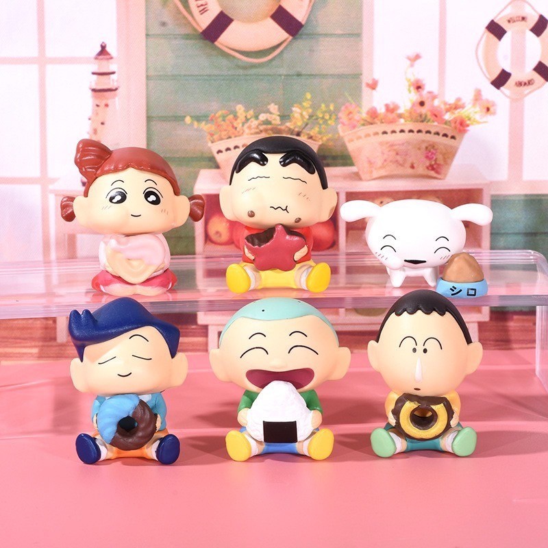 **พร้อมส่งจากไทย** กล่องสุ่มชินจัง 6 ตัว Shin Chan Blind Box 6 ...