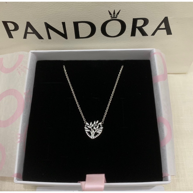 [พร้อมส่ง แท้100%] Pandora heart family tree collier necklace ยาว 50 cm ...