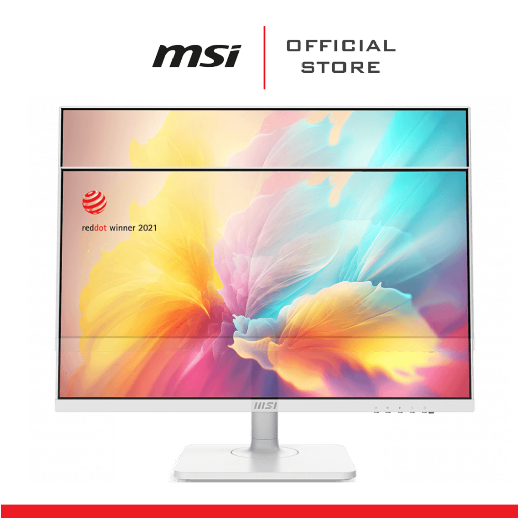 MSI MODERN MD2412PW สีขาว Monitor (100Hz, IPS, Flat, FHD) | Shopee Thailand
