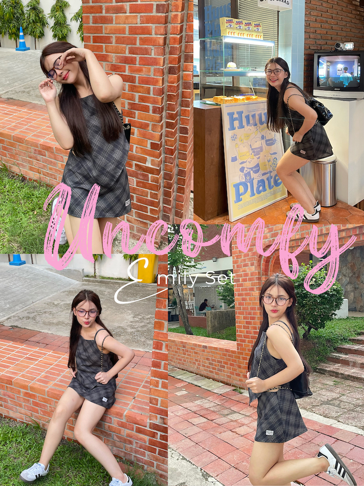 พร้อมส่ง Emily Set ชุดเซ็ตลายสก็อต | Shopee Thailand