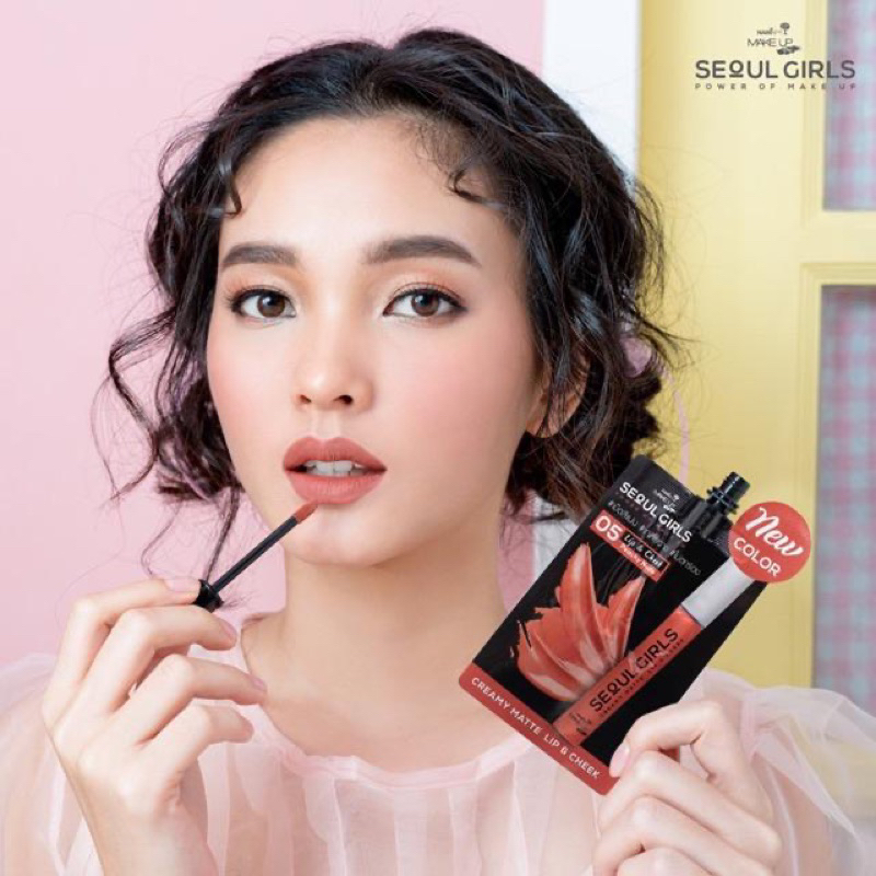 ลิปนามิ โซลเกิร์ล Nami Make Up Pro Seoul Girls Creamy Matte Lip&Cheek | Shopee Thailand