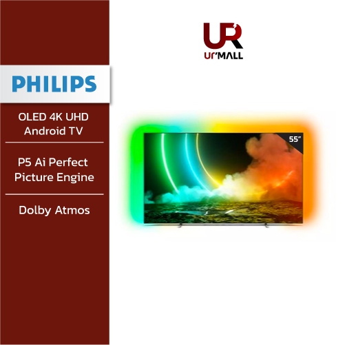 PHILIPS Android TV OLED 4K UHD ขนาด 55 นิ้ว รุ่น 55OLED706/67 ความ ...