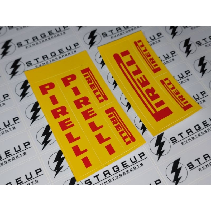 PIRELLI สติ๊กเกอร์ สติ้กเกอร์ STICKER ติด รถแข่ง ไม่ซีดง่าย ของแท้จาก ...