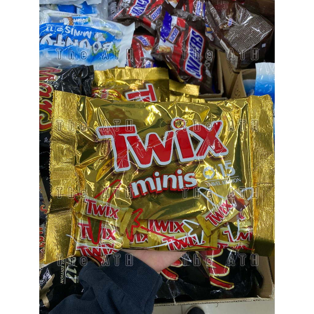chocolate Twix minis 1ถุงมี 15 ชิ้น น้ำหนัก 333 กรัม | Shopee Thailand