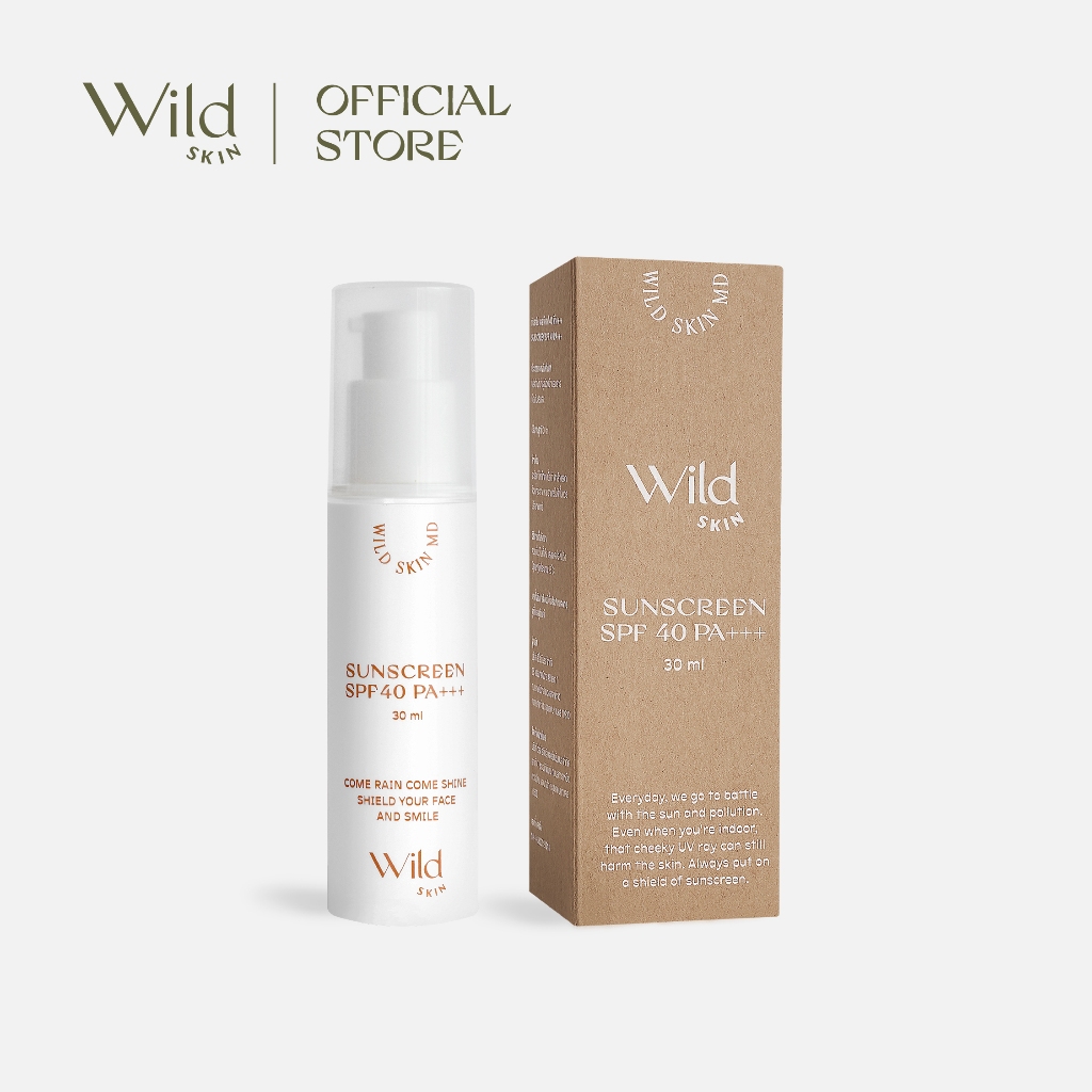 Wild Skin Sunscreen SPF 40 PA+++ 30 ml. ผลิตภัณฑ์ปกป้องผิวจากแสงแดด สาร ...