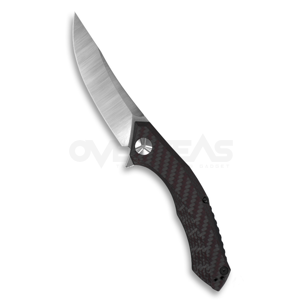 มีดพับ Zero Tolerance Sinkevich 0462 Flipper Knife Red Carbon Fiber ...