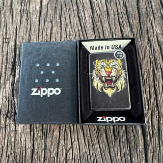 ไฟแช็ก Zippo รุ่น 49263 Sabretooth Tattoo Design | Shopee Thailand