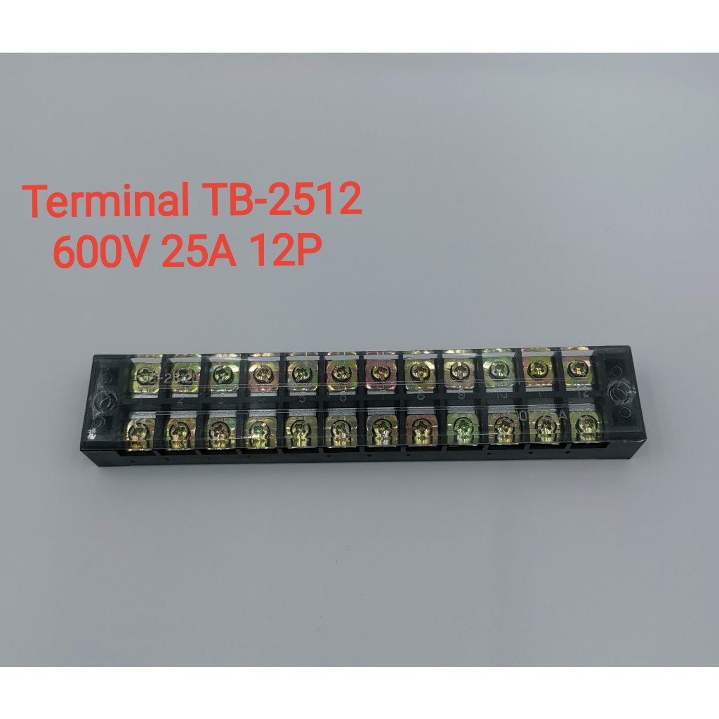 เทอร์มินอล 25A 600V Terminal มีให้เลือกหลายขนาด 3P 4P 6P 8P 10P 12P | Shopee Thailand