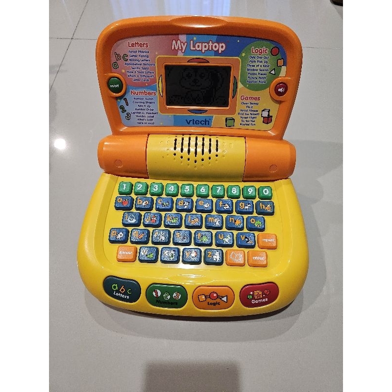 [มือสอง] Vtech Tote 'n Go Laptop 👨‍💻 แลปทอปเด็กฝึกภาษา การคำนวน และ ...