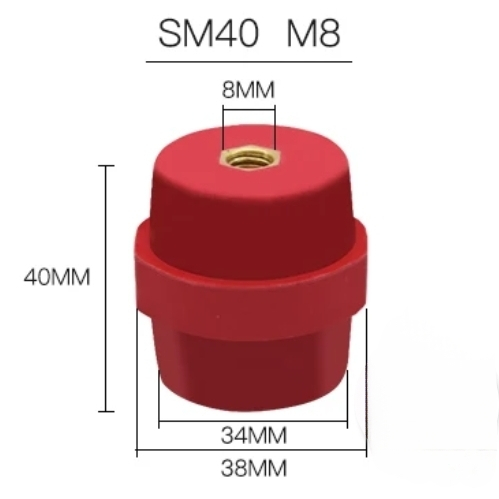 ลูกถ้วยฉนวนแดง ลูกถ้วยบัสบาร์ พร้อมน็อต SM-25 , SM-30 , SM-35 , SM-40 , SM-51 , SM-76 | Shopee ...