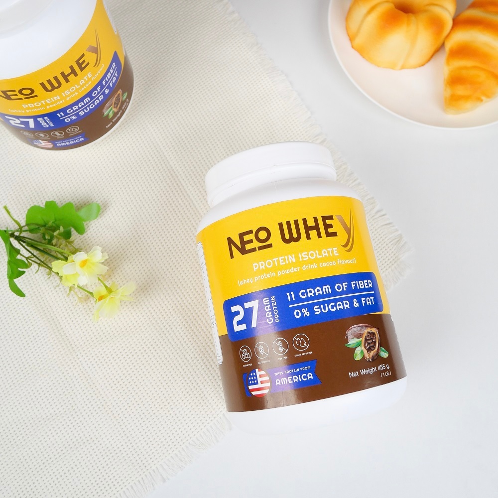 [NEO Whey Protein Isolate นีโอ เวย์โปรตีน ไอโซเลท รสโกโก้ 455g.] โปรตีน ...