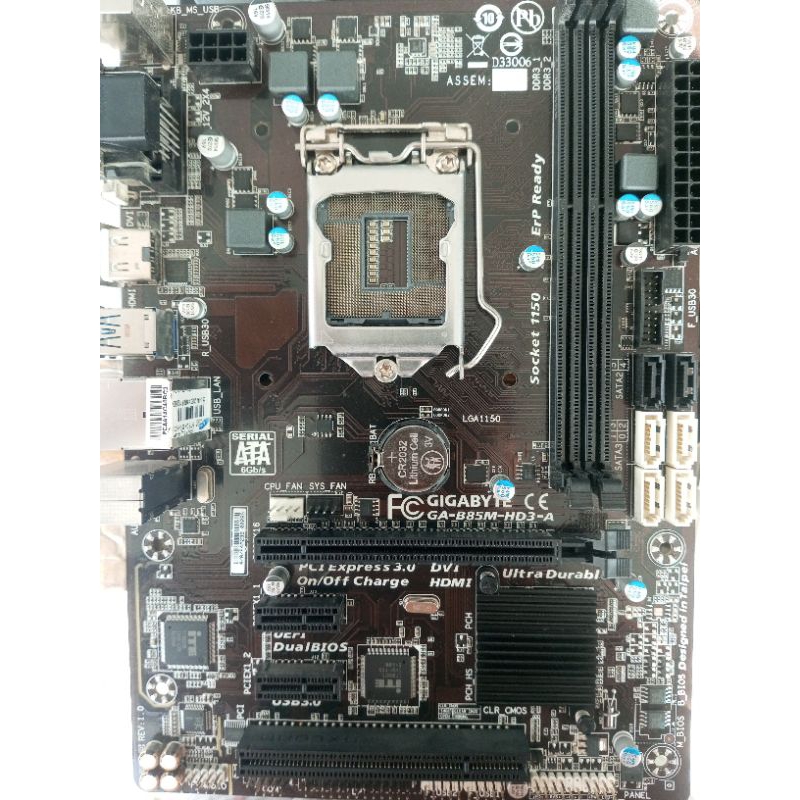 Mainboard 1150 GIGABYTE B85M-HD3-A Socket 1150 รองรับ Gen4 | Shopee ...