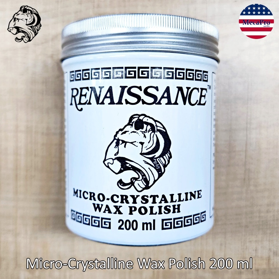 Renaissance® Micro-Crystalline Wax Polish 200 ml แว็กซ์ขัดเงาโลหะ ไม้ ...