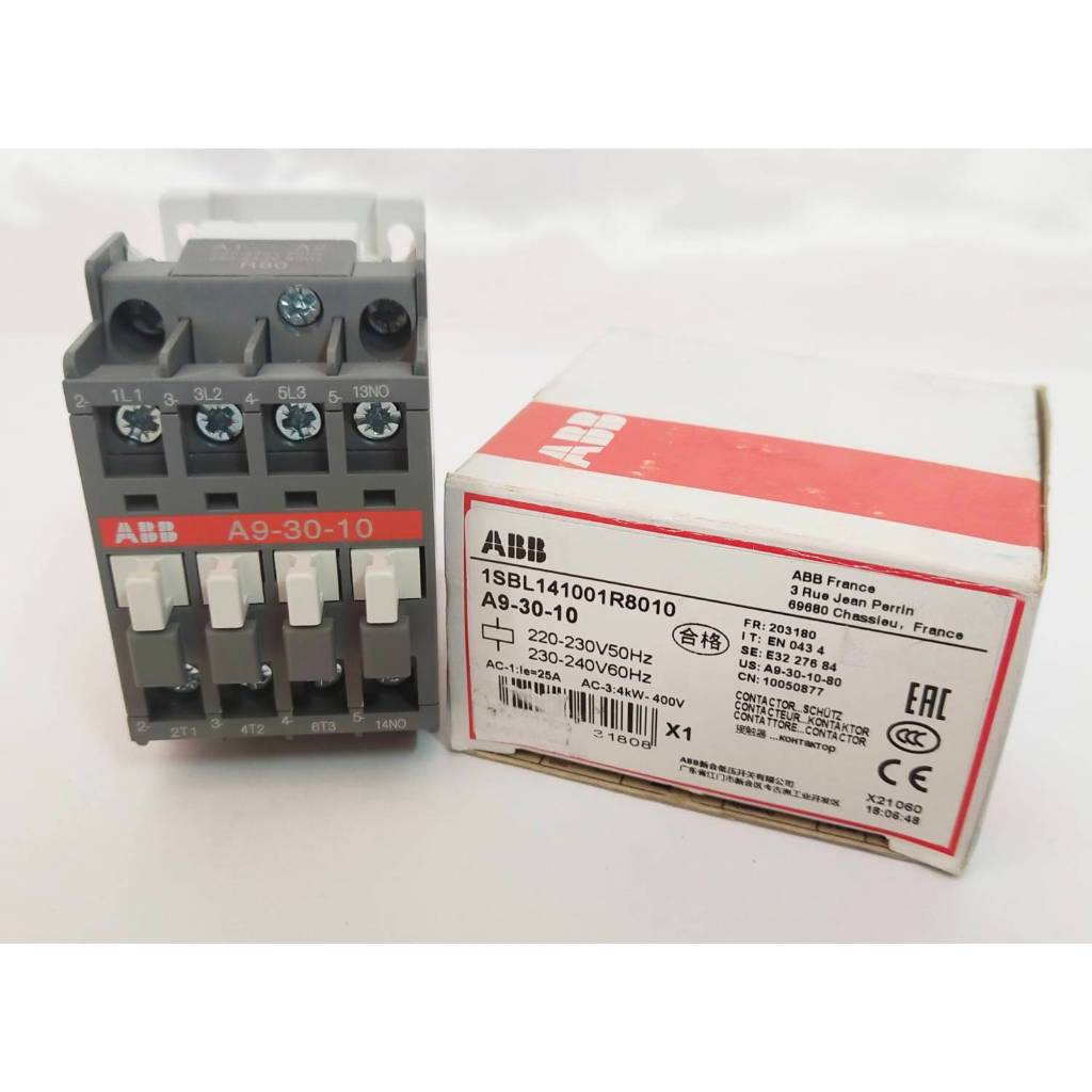 ABB Magnetic Contactor A9-30-10 ,220V | Shopee Thailand