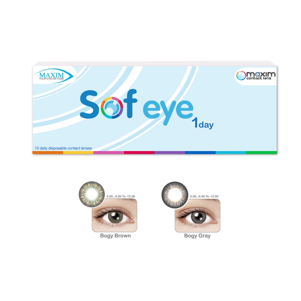 Maxim Sof Eye 1 Day (10P) - คอนแทคเลนส์สี รายวัน 5 คู่ - รหัส CSMA332 | Shopee Thailand