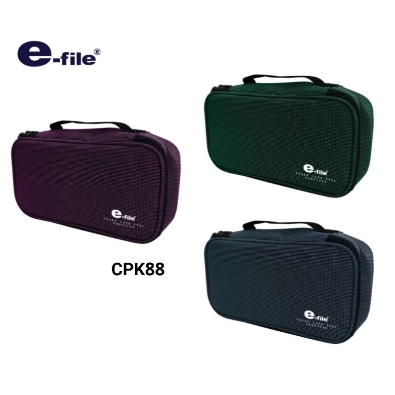 E-File กระเป๋าอเนกประสงค์ CPK88 วัสดุผ้า PVC ทูโทน สามารถจุของได้เยอะ | Shopee Thailand