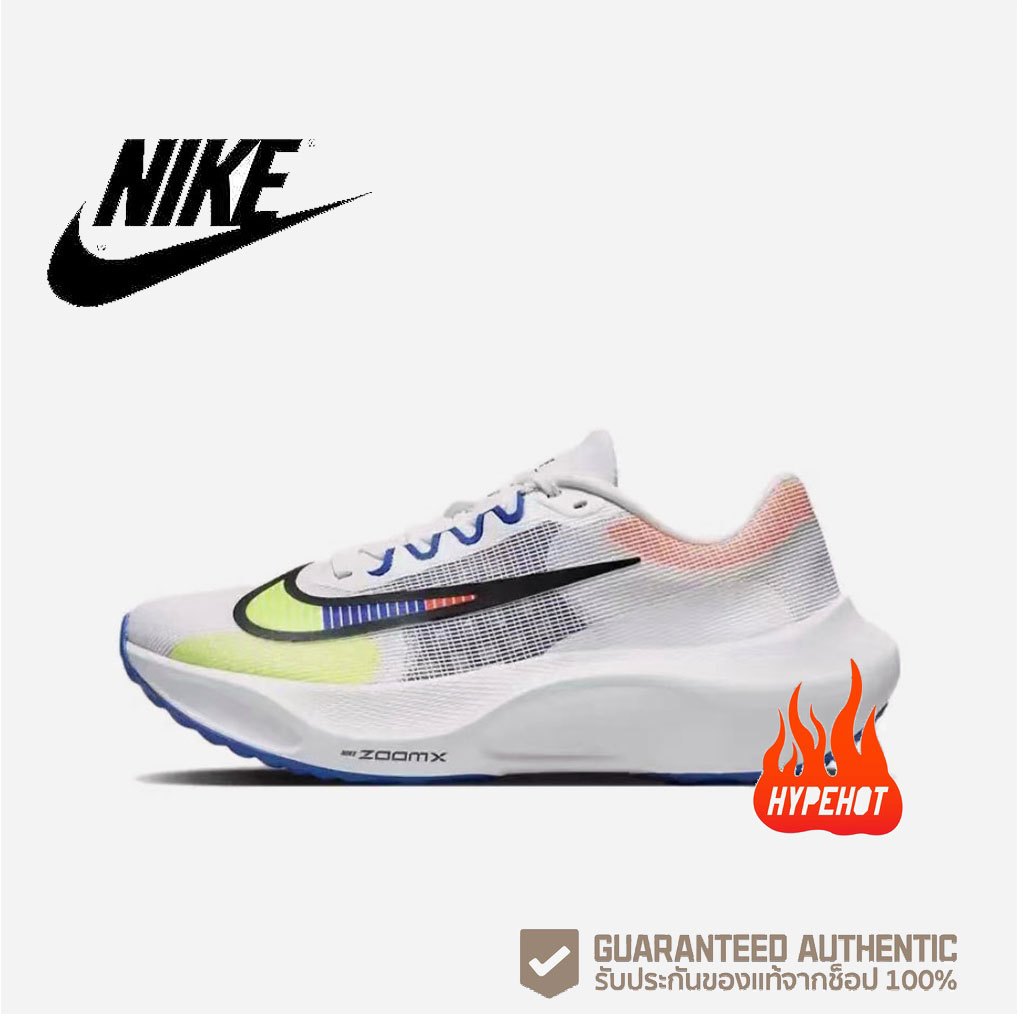 ของแท้100% Nike Zoom fly 5 Prm White & blue DX1599-100 | Shopee Thailand