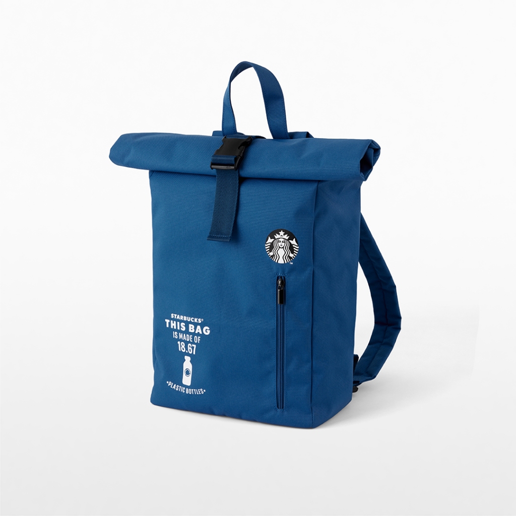 Starbucks Recycle Blue Backpack กระเป๋าผ้ารีไซเคิลสตาร์บัคส์ A9001357 ...