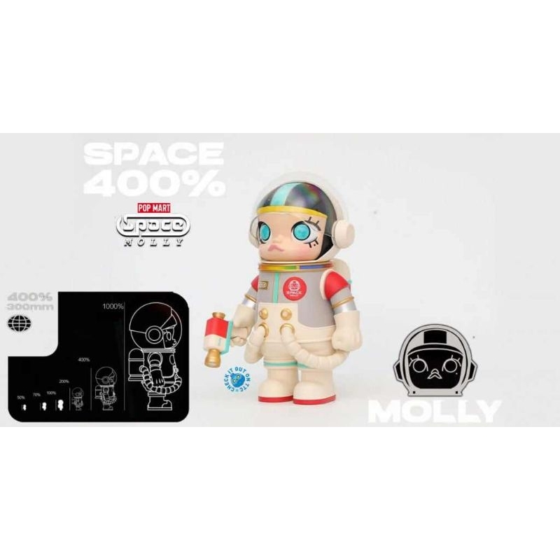 Pop Mart Mega Exclusive Space Molly Earth Daughter Series 400% ***ของ ...