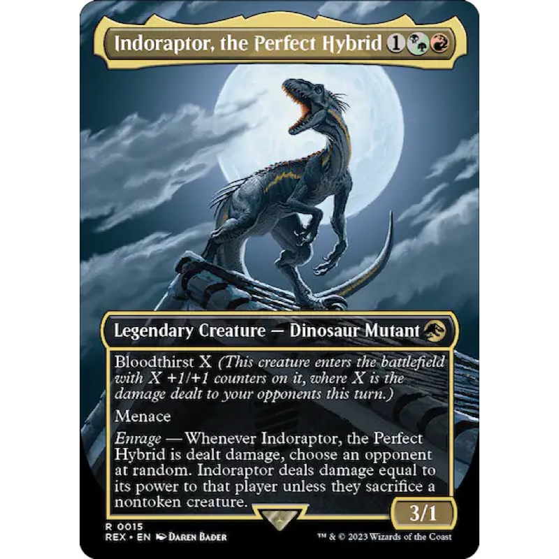 MTG (REX) Indoraptor, the Perfect Hybrid (Universes Beyond: Jurassic ...