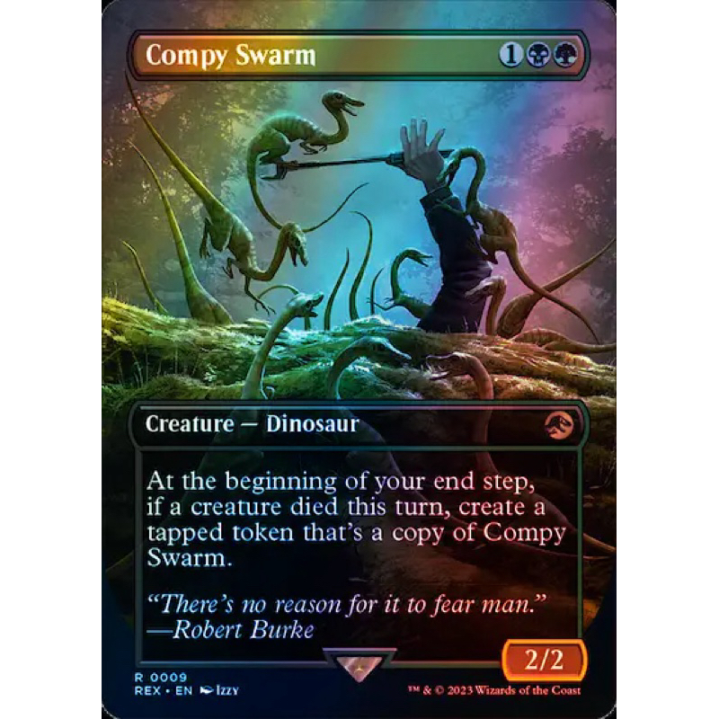 MTG (REX) Compy Swarm (Universes Beyond: Jurassic World Collection) (R ...