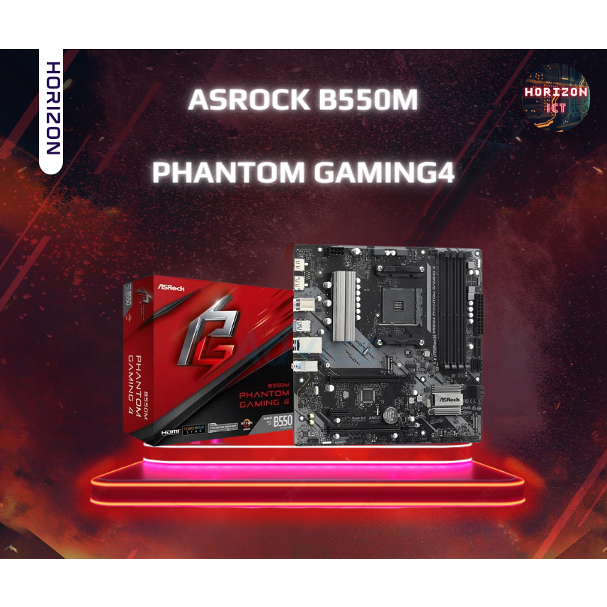 MAINBOARD (AM4) ASROCK B550M PHANTOM GAMING4 | Shopee Thailand
