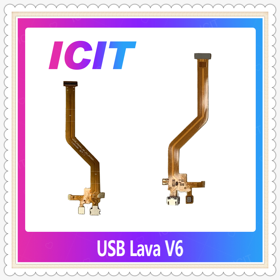 USB Lava V6 อะไหล่สายแพรตูดชาร์จ แพรก้นชาร์จ Charging Connector Port ...