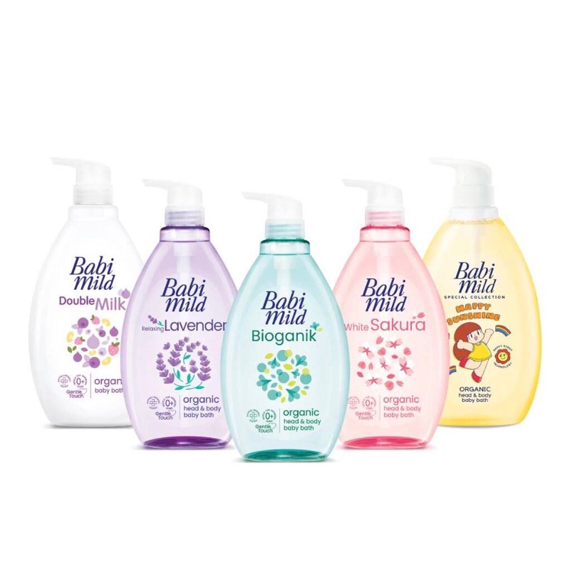 แท้💯% Babi Mild Organic head&body baby bath 380ml | Shopee Thailand