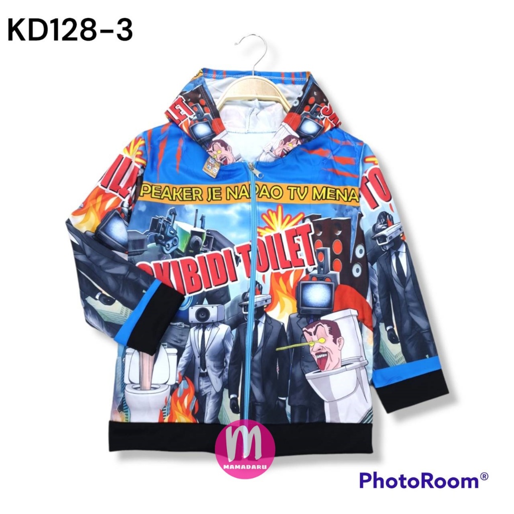 เสื้อกันหนาวเด็ก เสื้อแขนยาวเด็ก SKIBIDI TOILET สกิบิดี้ โถส้วม ผ้าสำลี (KD124) (KD128) | Shopee ...